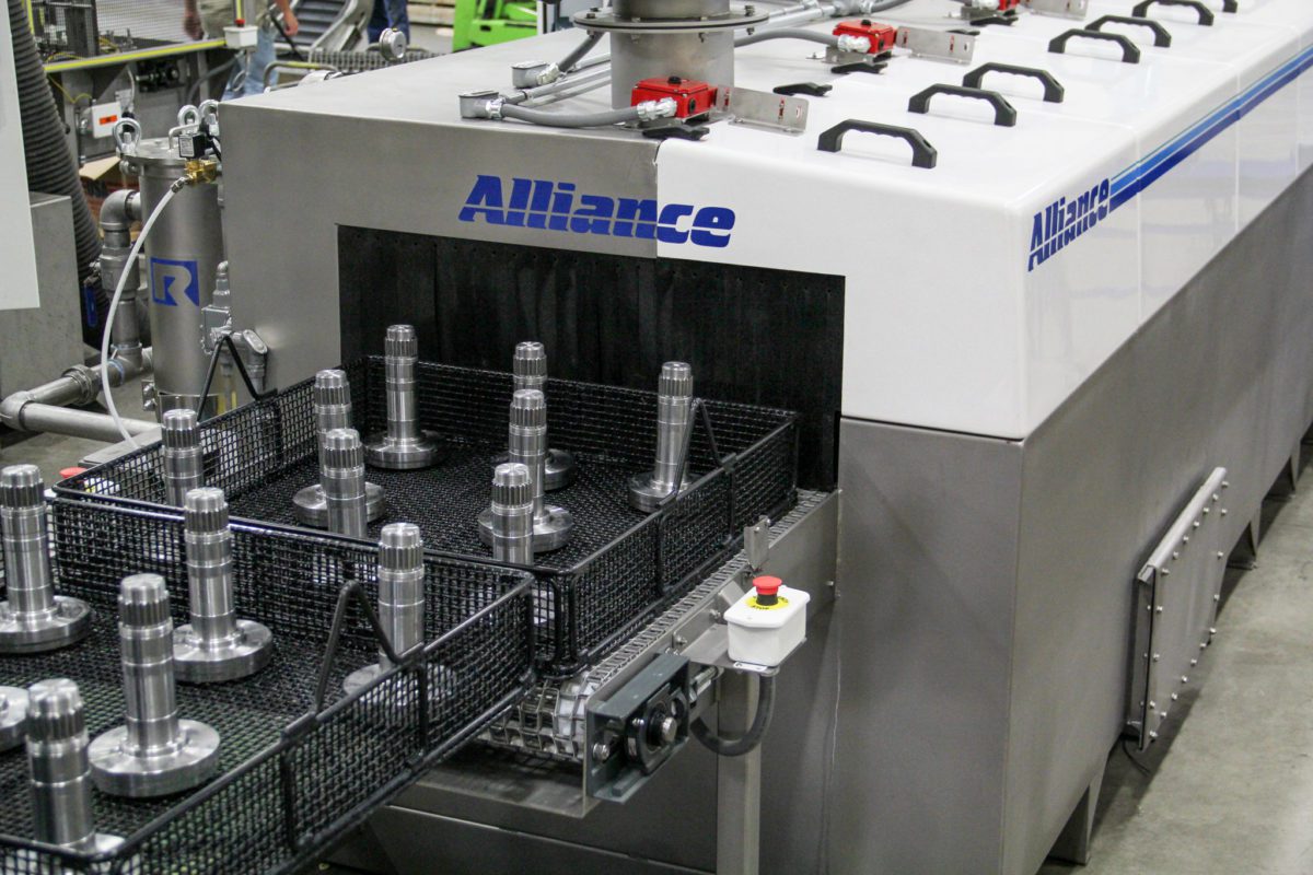 High-Pressure Spray Parts Washers - Cabinet, Conveyor Belt, & More