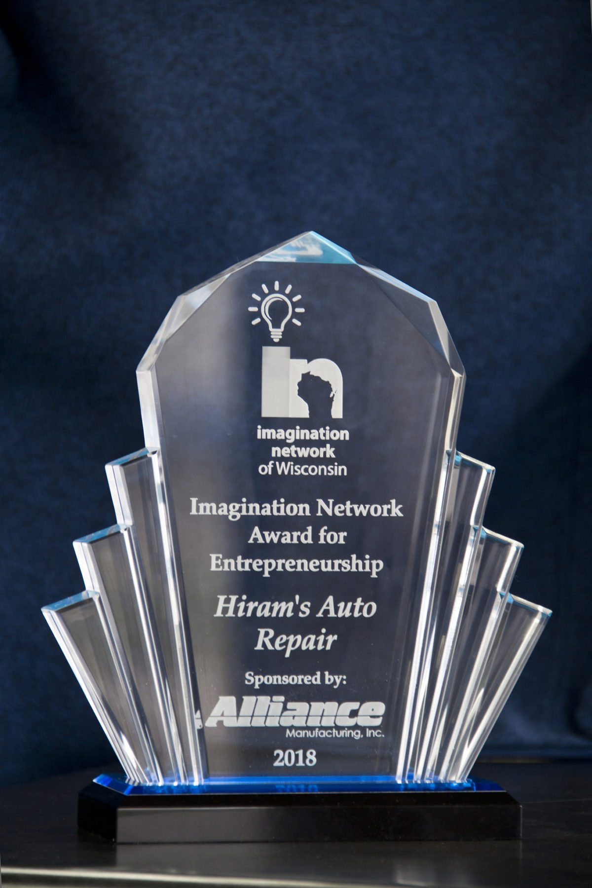 Alliance Sponsors 2018 Entrepreneurship Award - Alliance Manufacturing